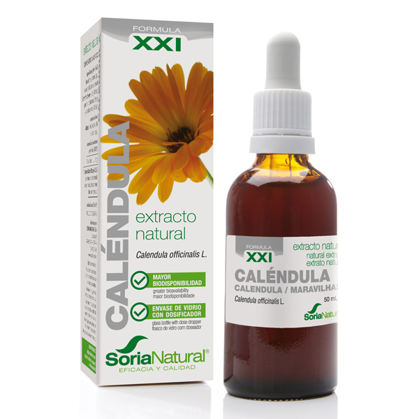 Extracto de CALÉNDULA XXI (50 ml) gastritis - ulcera gástrica.