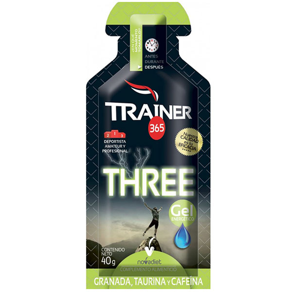 TRAINER THREE GEL energético y estimulante- actividad deportiva