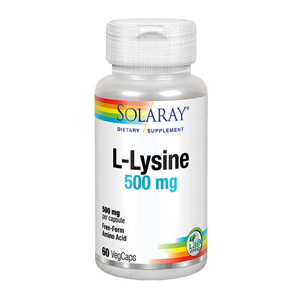L-LYSINE 500 mg. (60 cápsulas)-L-lysina - aminoácido esencial
