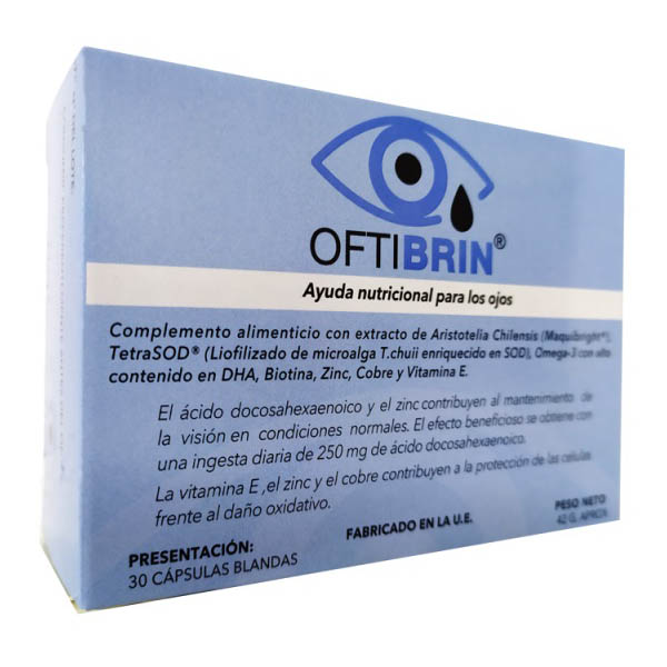 OFTIBRIN® (30 cápsulas) - hidratante y humectante ocular - ojo seco